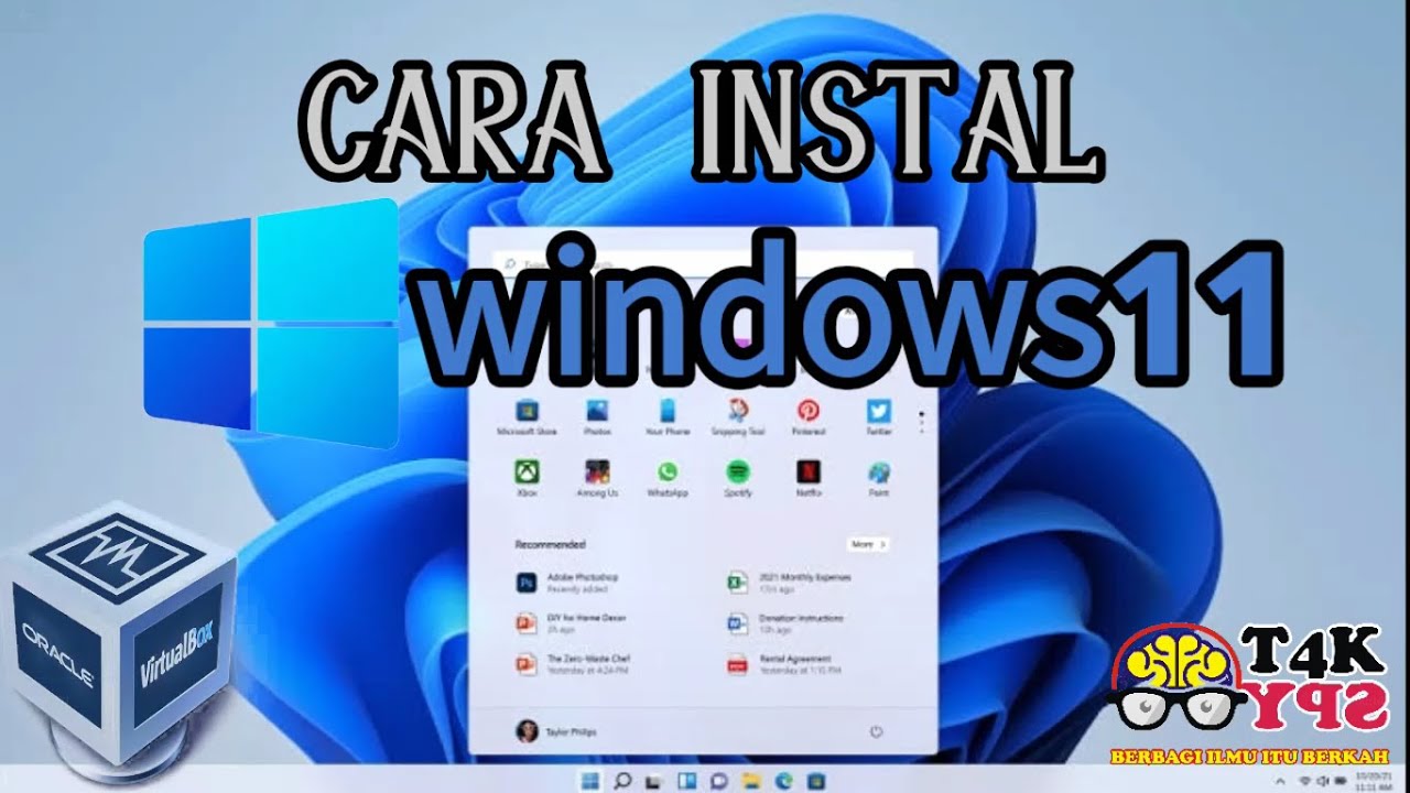 Cara instal windows 11 di dalam aplikasi virtualbox ||Komputer dan ...