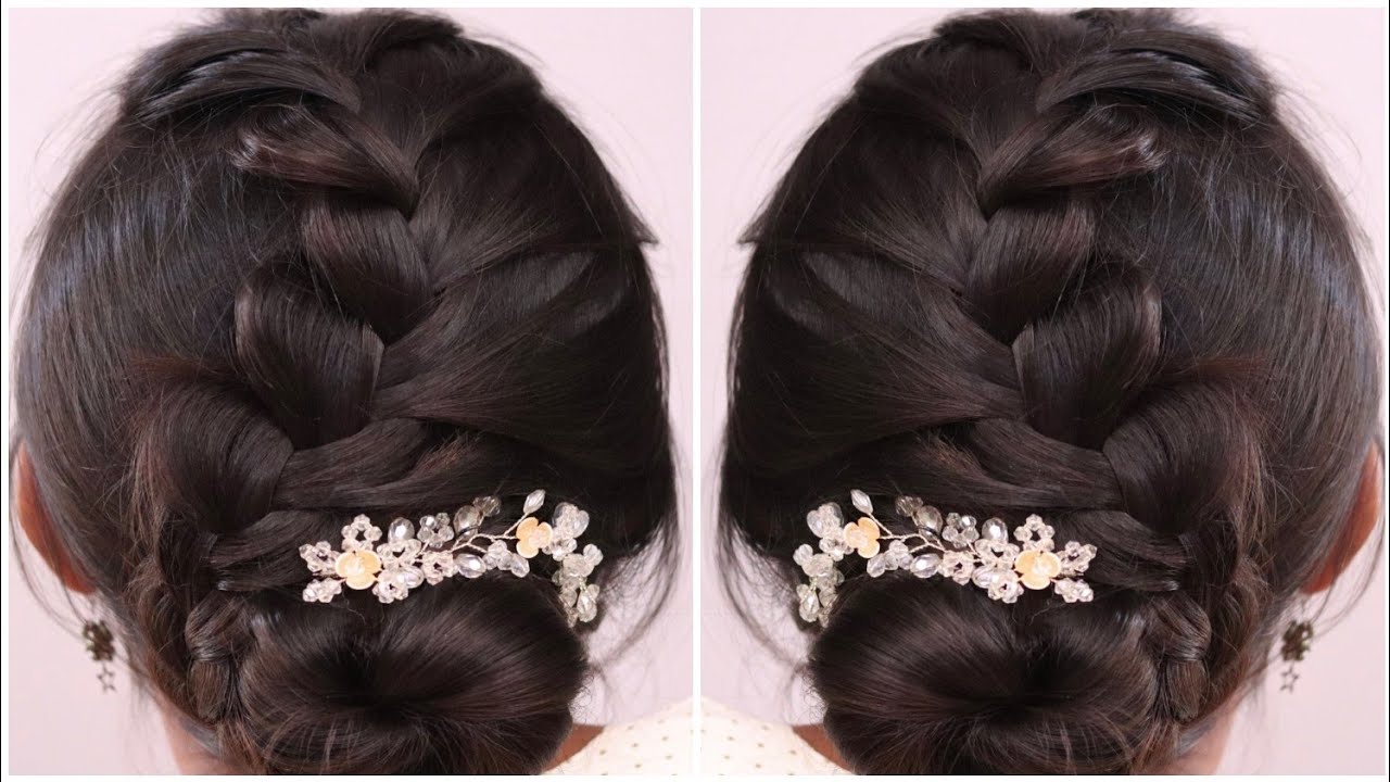 Stylish Wedding Juda Hairstyle for Ladies | Long Hair Juda Hairstyle ...