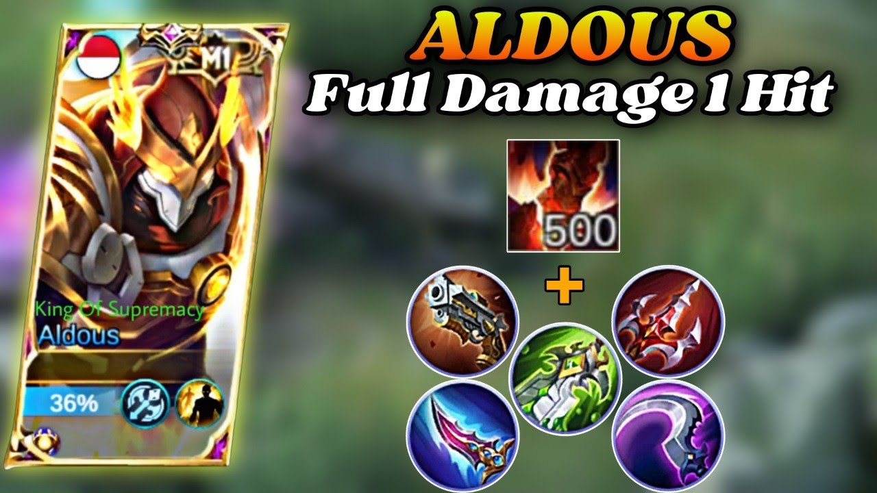 ALDOUS 500 STACK + BUILD FULL DAMAGE 1 HIT LANGSUNG MATI BUILD ALDOUS TERSAKIT 2023 ALDOUS - YouTube