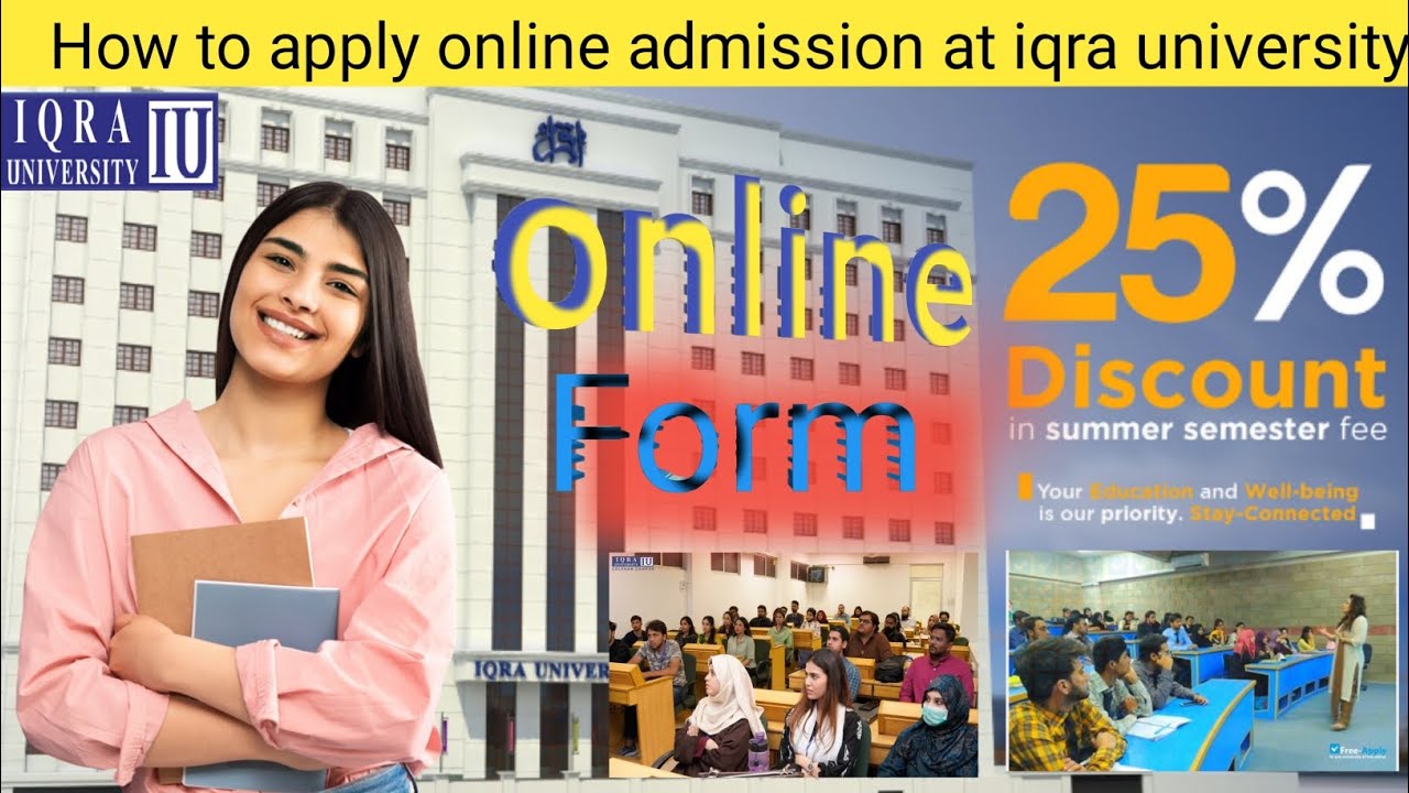 iqra university online admission form fill kren ,how apply online ...