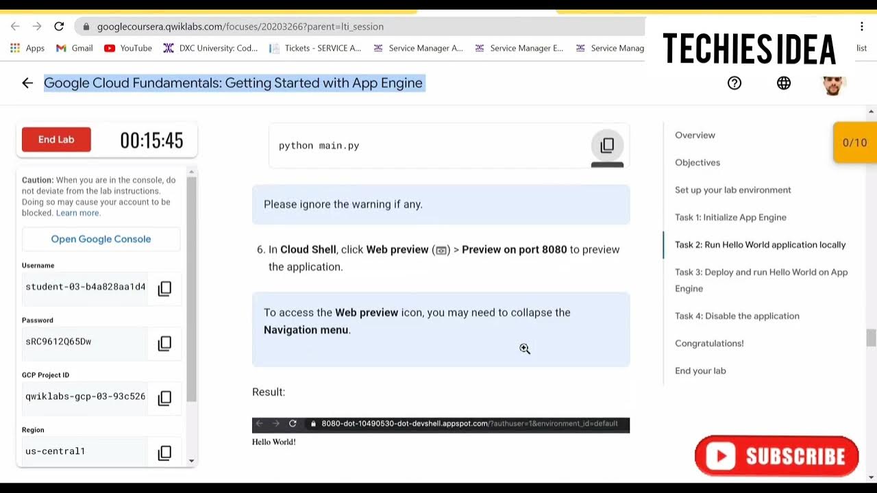 Google Cloud fundamentals getting started with app engine || #qwiklabs #googlecloud #google ...