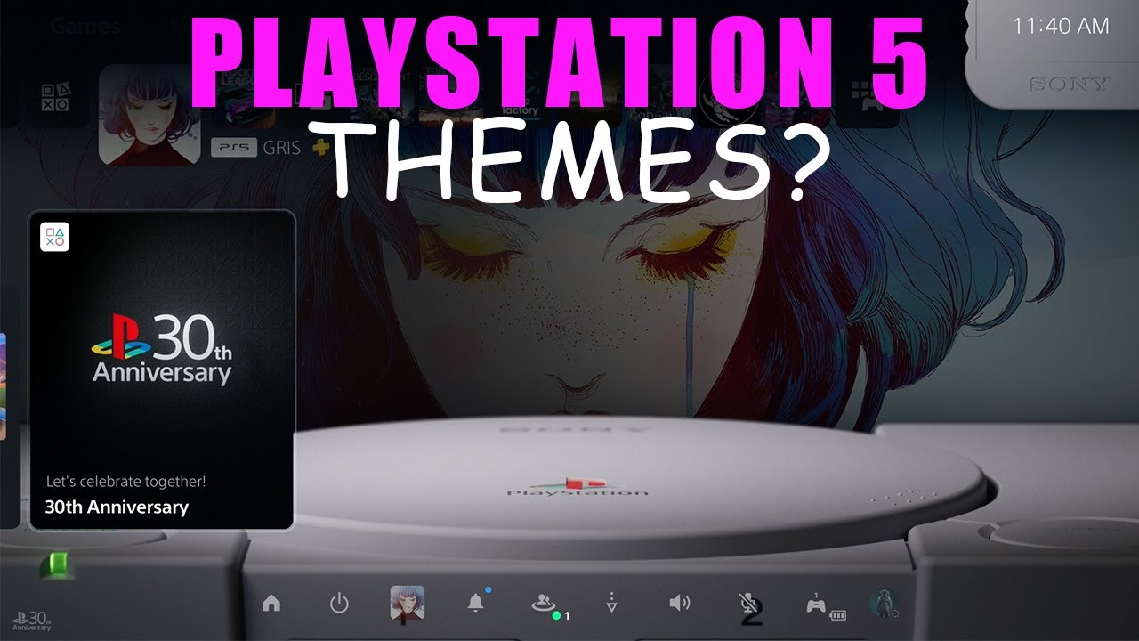 PLAYSTATION 5 THEMES? 30th Anniversary. ALL The Custom Sounds And Menu ...