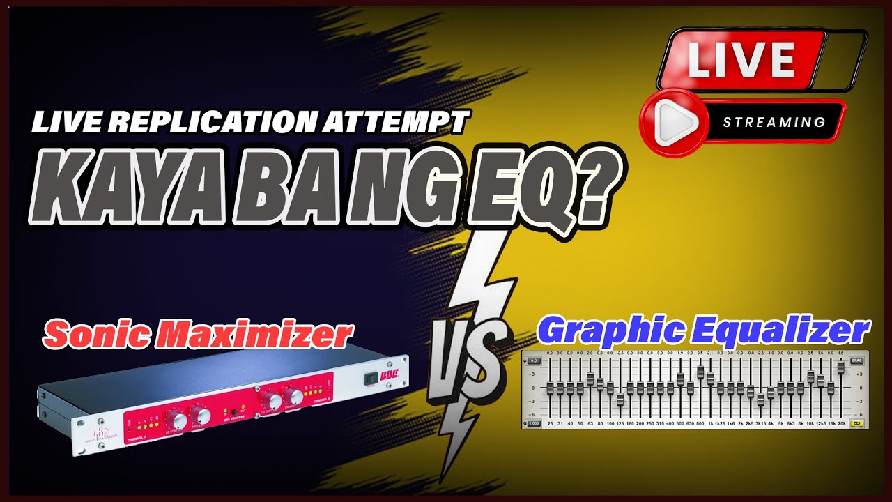 BBE Sonic Maximizer VS Graphic EQ | Live replication attempt - YouTube