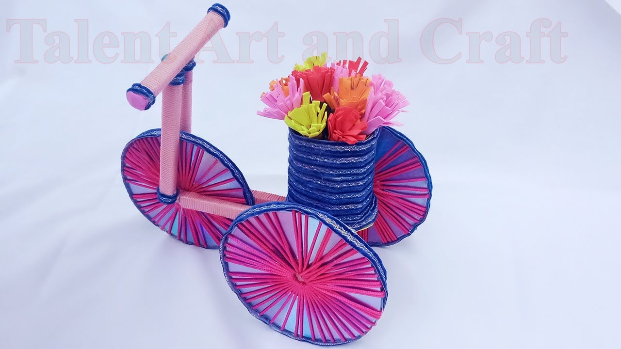 How To Make Easy and Simple Beautiful Home Decoration Cycle | Cycle ...