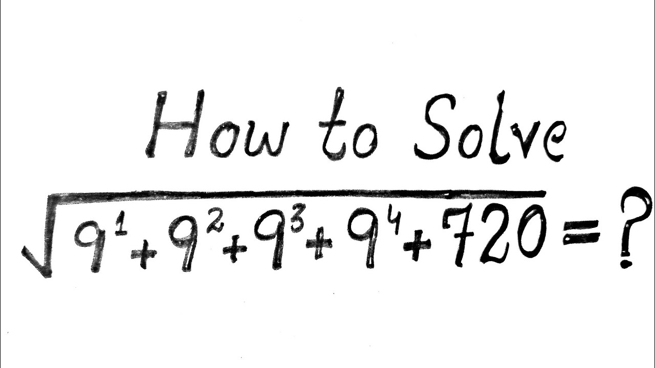 Nice_Exponent_Square_Root_Math_Simplification.#math #exponents - YouTube