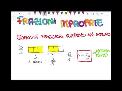 FRAZIONI 4 - frazioni improprie e numeri misti - Scuola secondaria ...
