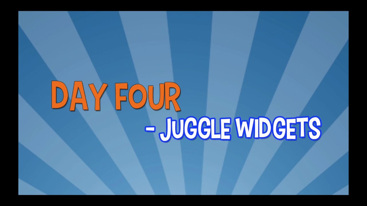 Day Four : Juggling Holiday Village Widgets - #365dayjuggle Challenge ...