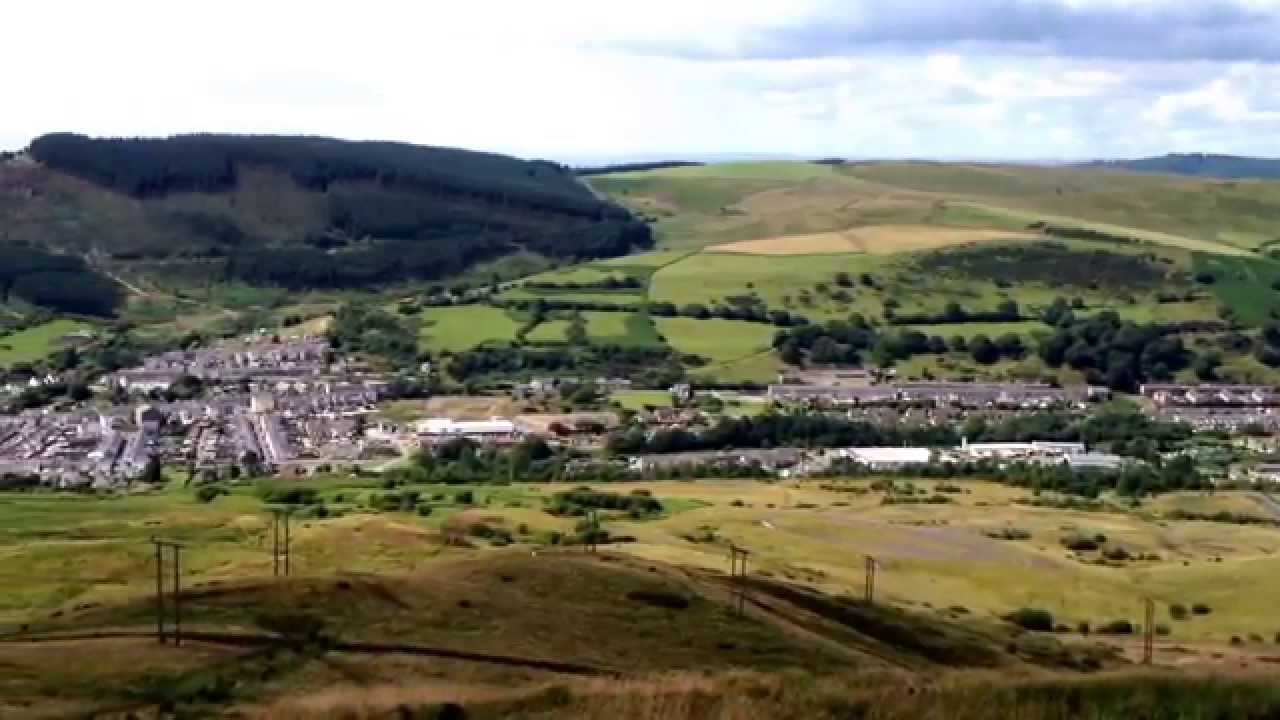 Croeserw site Caerau down the valley to Maesteg view.part 8. - YouTube