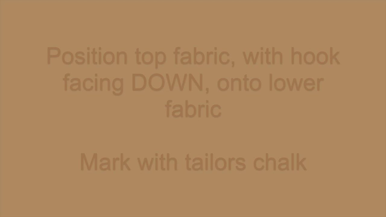 How To Sew On A Hook & Bar 4 Thread Method - YouTube