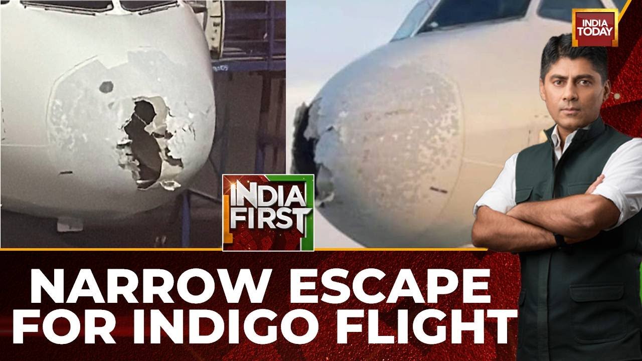 Indigo Flight's Narrow Escape: Nose Damaged In Hailstorm, Lands Safely ...