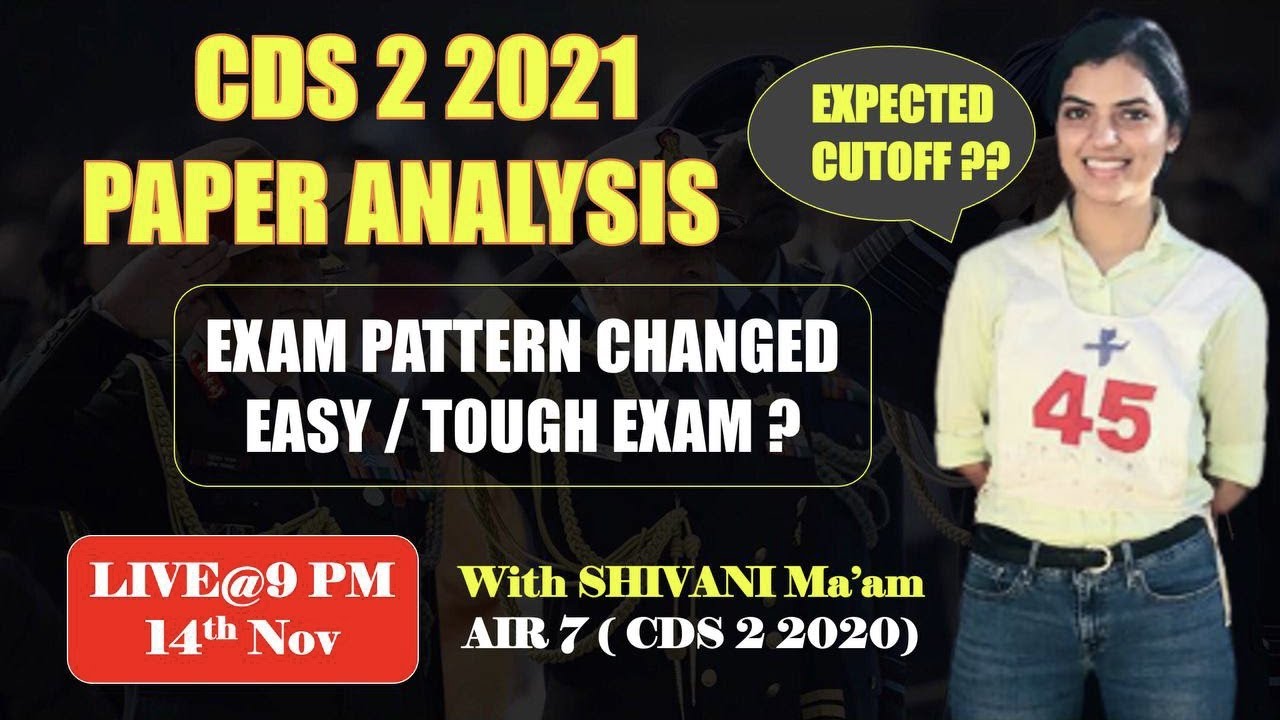 CDS 2 2021 PAPER ANALYSIS || EXAM PATTERN CHANGED? || Insight SSB - YouTube