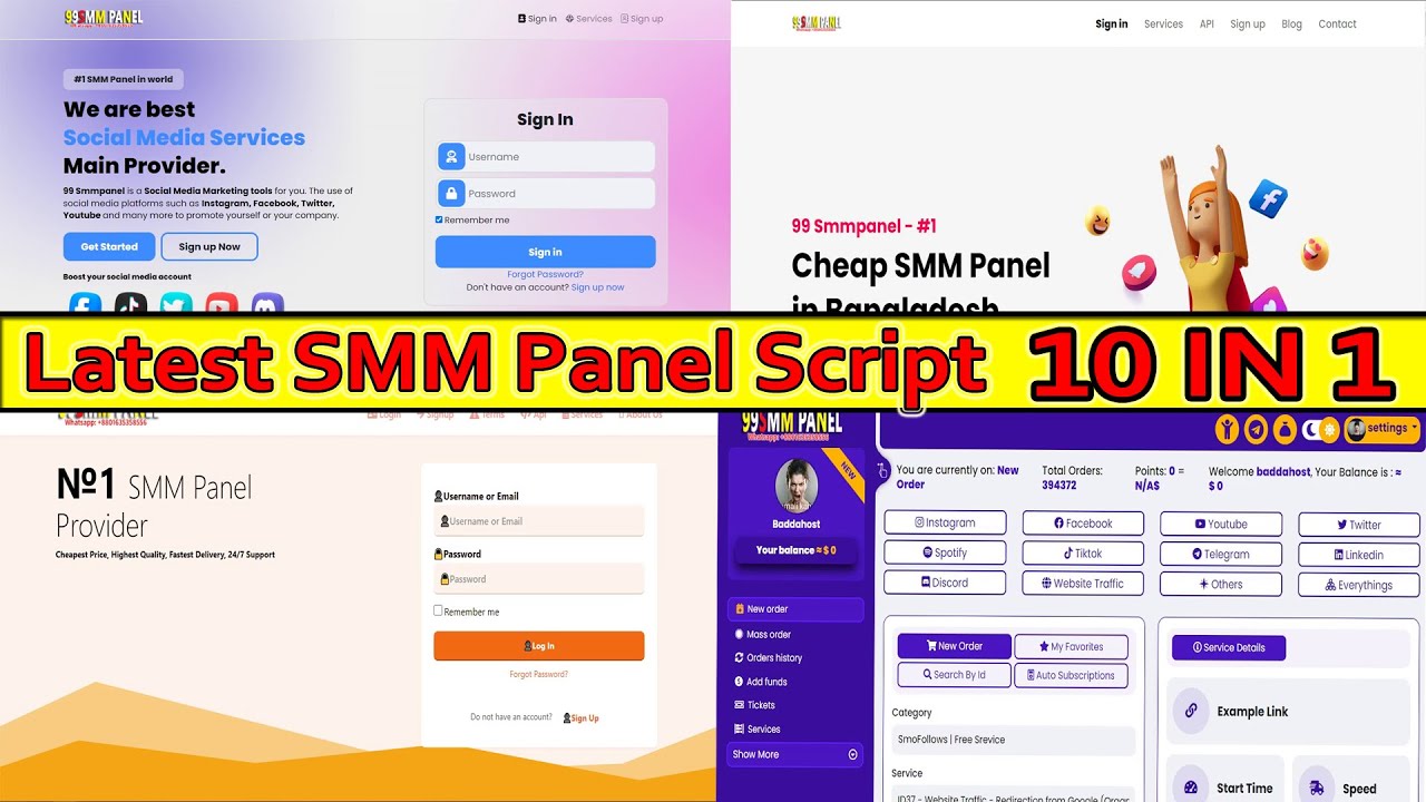 10 IN 1 Latest SMM Panel Script | TOP 10 In 1 Best SMM Panel Scripts to ...