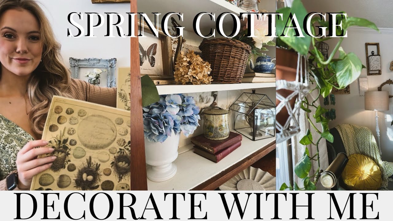 SPRING DECORATE WITH ME | Thrifty Cottage Spring Decor | Spring Decor ...