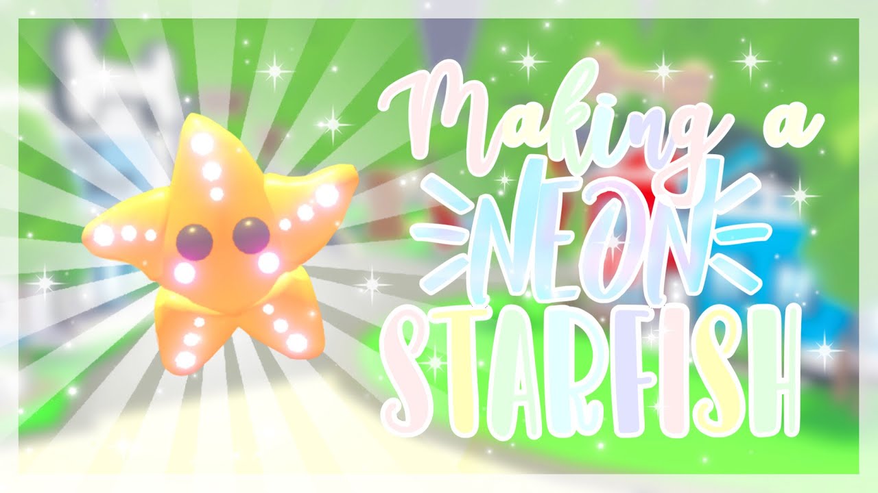 Making A Neon Starfish in Adopt Me | iAlyza - YouTube