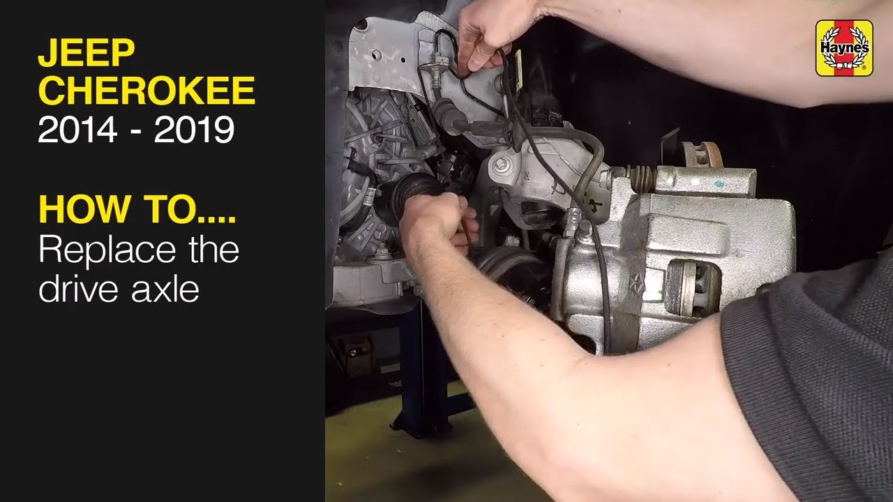How to Replace the drive axle on the Jeep Cherokee 2014 to 2019 - YouTube