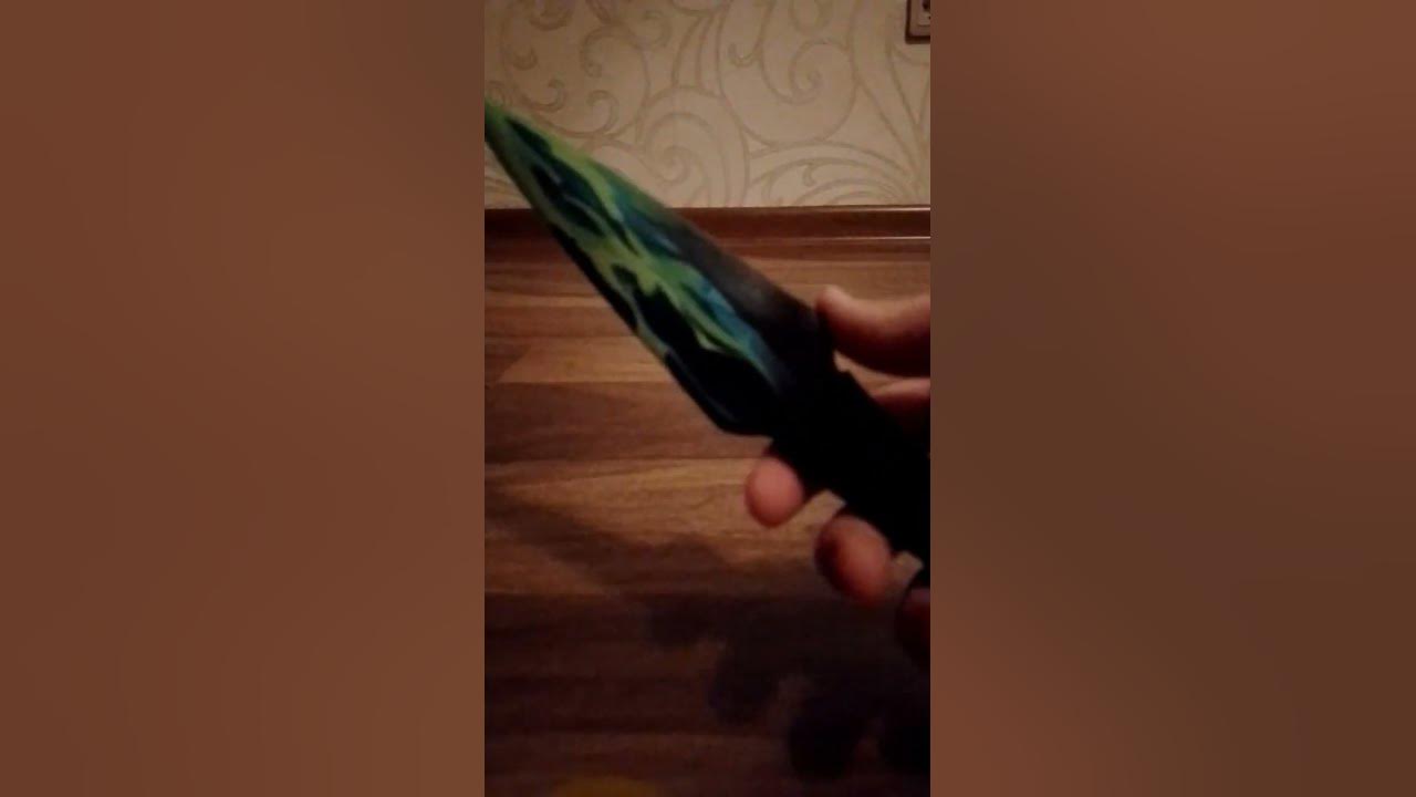 кунай из дерева - YouTube