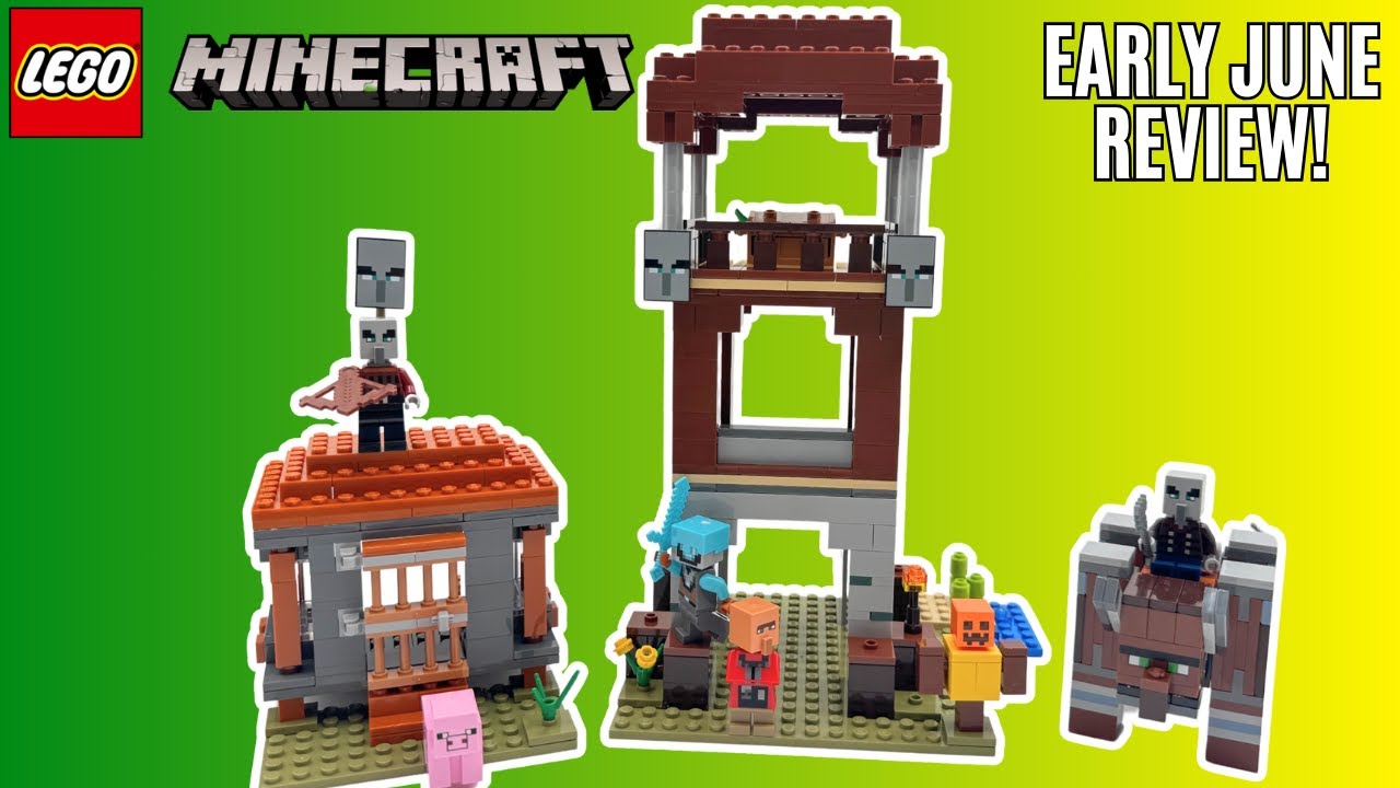 The Pillager Outpost & Ravager - EARLY Summer Review: Minecraft Set ...