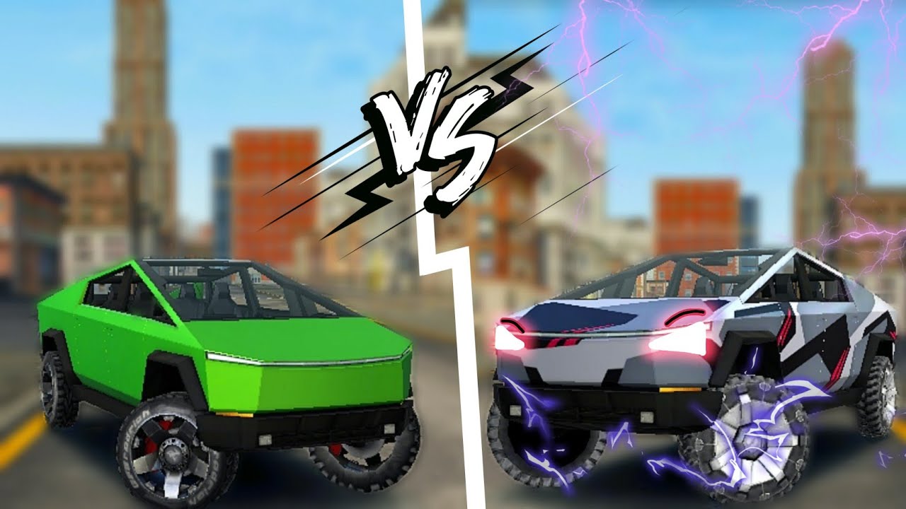 CYBERTRUCK Vs ULTRA SONIC CYBERTRUCK 😱 Extreme car driving simulator 🤯 ...
