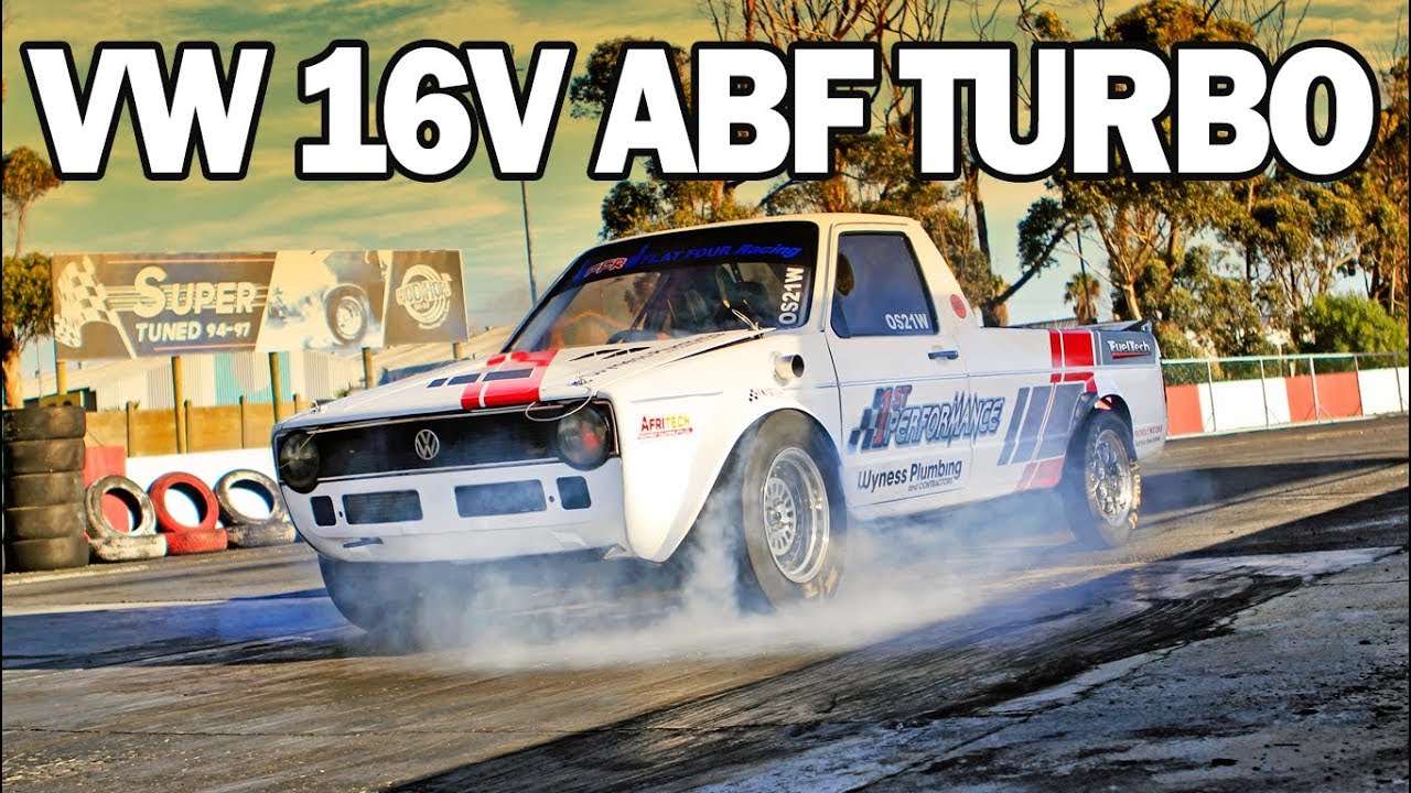 Volkswagen Caddy ABF Turbo Drag Car - YouTube