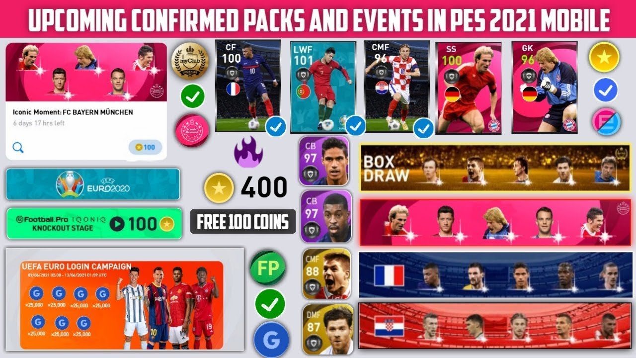 What's coming on June 14 Monday and Thursday in pes 2021 Mobile|| Free ...