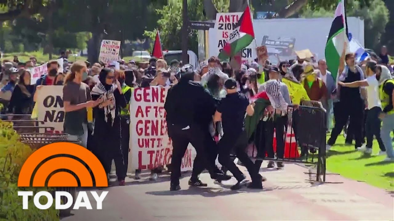 Protesters at Virginia Tech arrested after refusing to disperse - YouTube