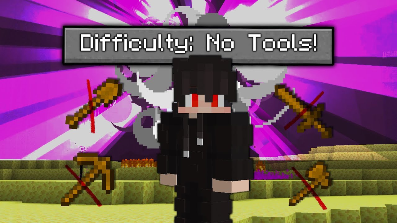 Can I Beat Minecraft Without Tools ? - YouTube