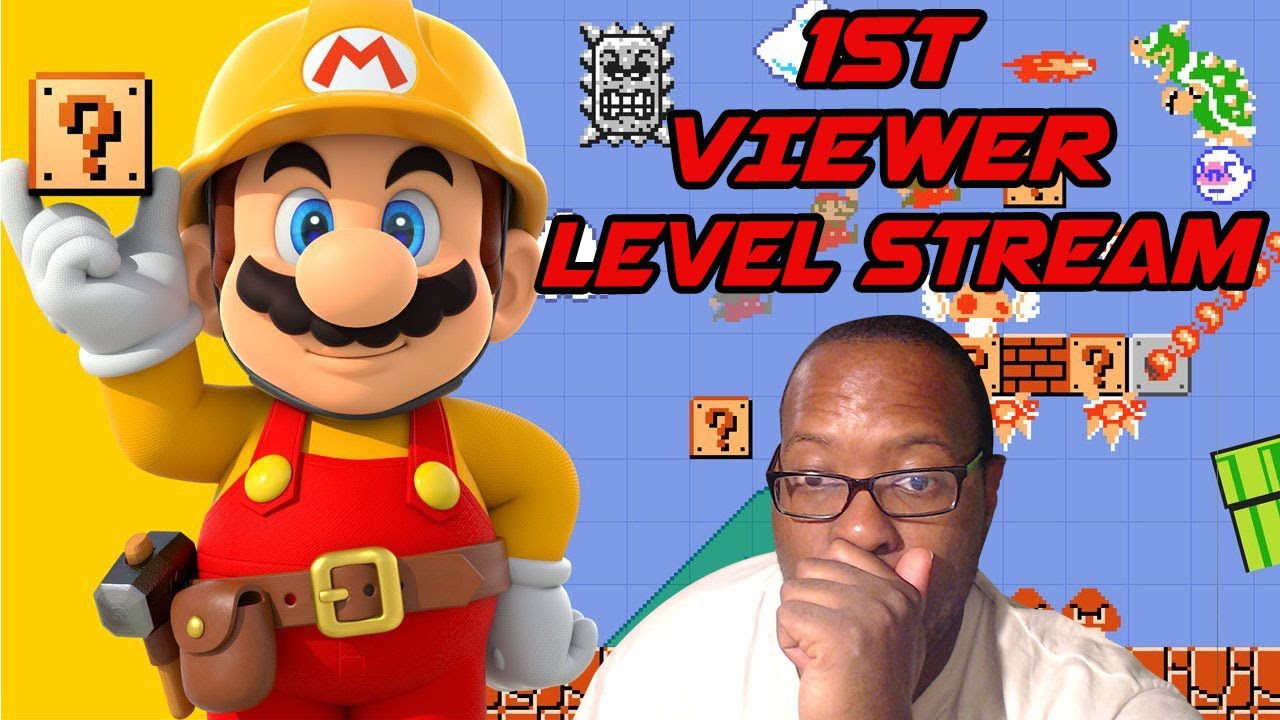 Super Mario Maker Live Stream | Viewer Levels w/Webcam - YouTube