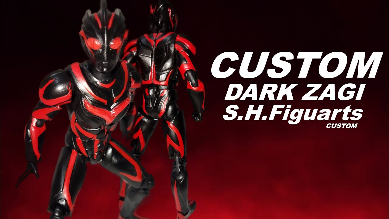 Custom S.H.Figuarts Ultraman DARK ZAGI-Ultra Monster series - YouTube