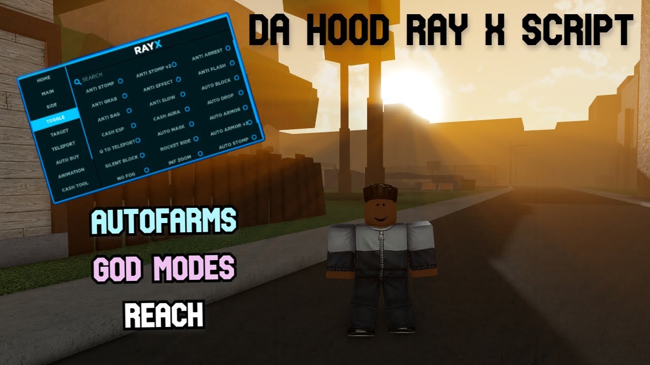 [NEW] Da Hood Ray X Script [AUTOFARM] [AIMLOCK] - YouTube