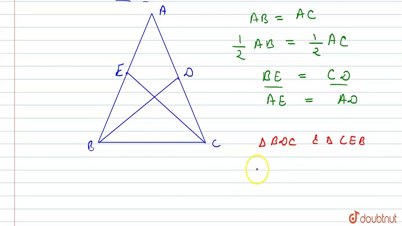 Is Bd Simultaneously The Altitude And Median Of Abc Triangle