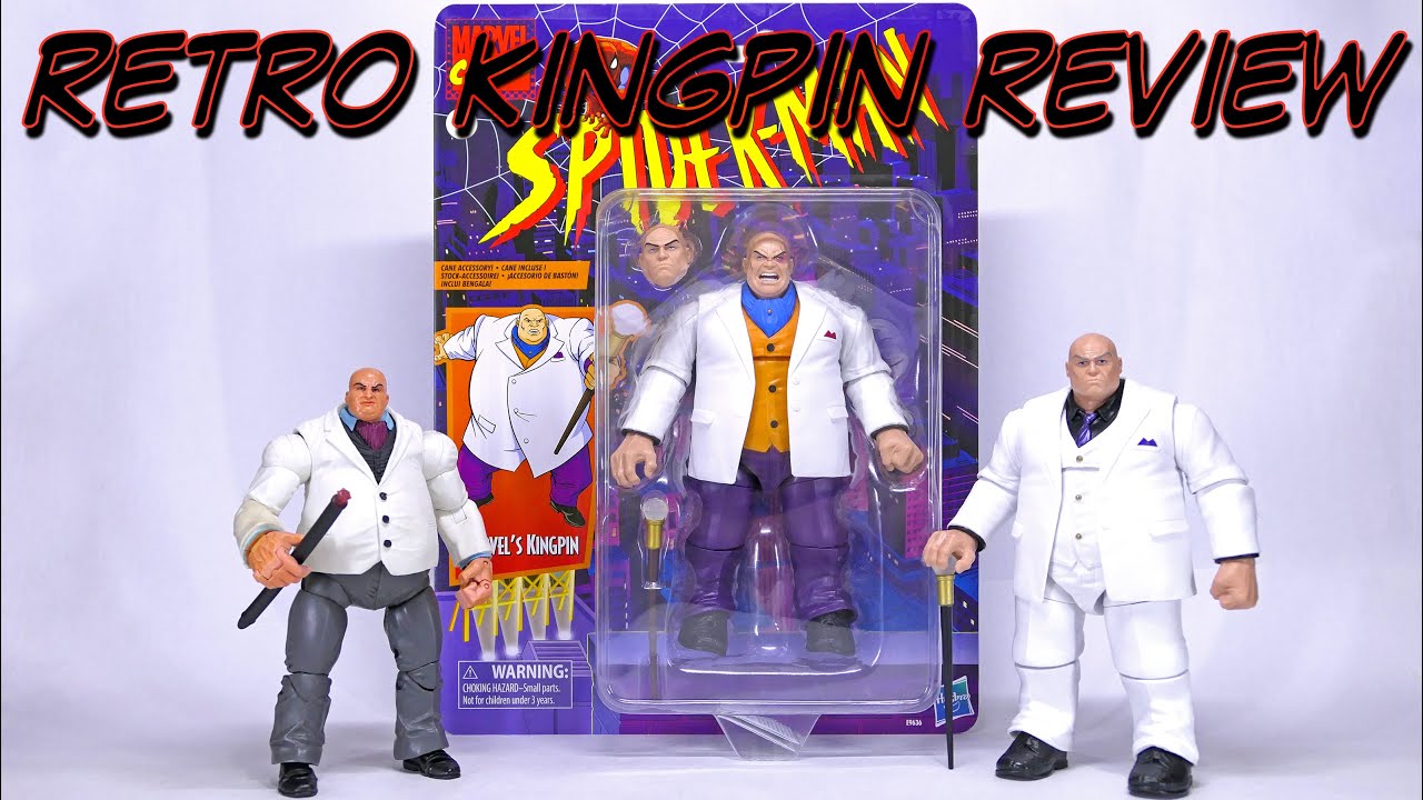 Kingpin Unboxing and Review Marvel Legends Spider-Man Retro Vintage ...