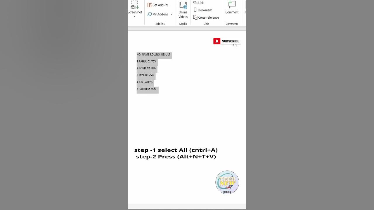 How To Convert Data Into Table In MS Word Tips Tricks For Ms word how-to-convert-data-into-table-in-ms-word-tips-tricks-for-ms-word