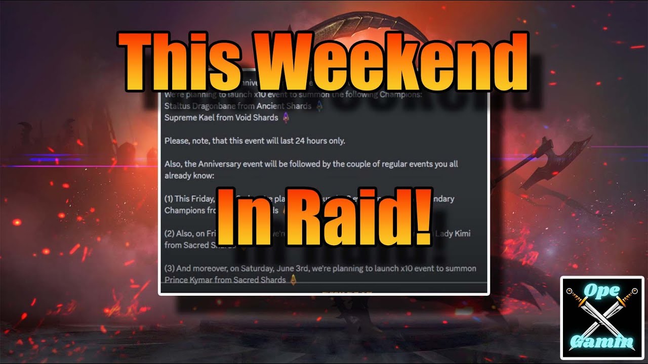 What's coming this weekend in [Raid: Shadow Legends] - YouTube
