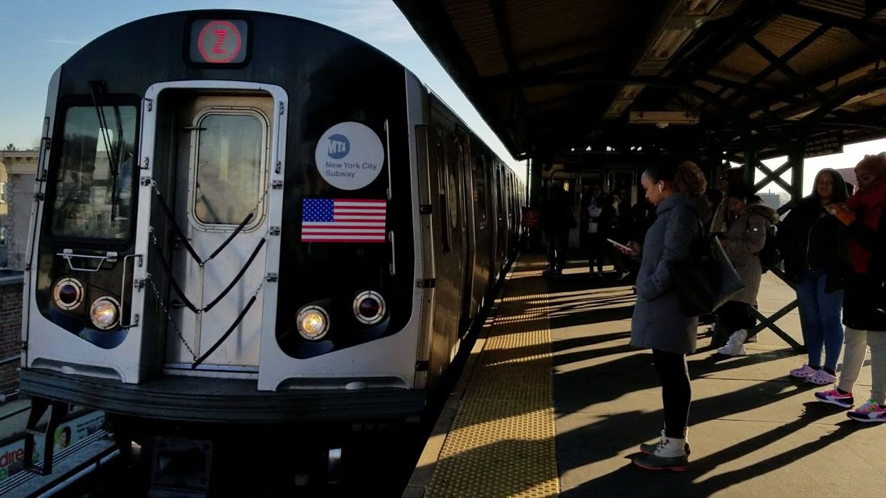 MTA: R143 Z train arriving and leaving Norwood Av - YouTube
