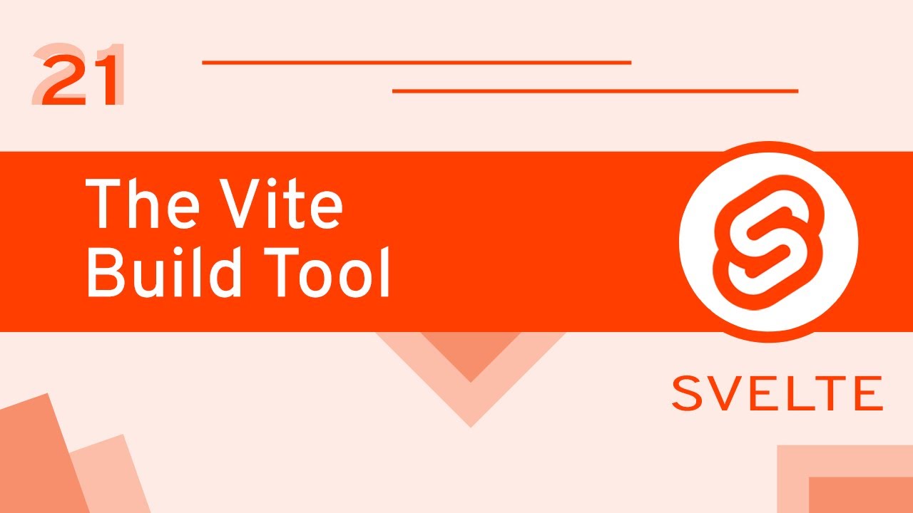 #21 - Vite with Svelte - Svelte for Beginners - YouTube