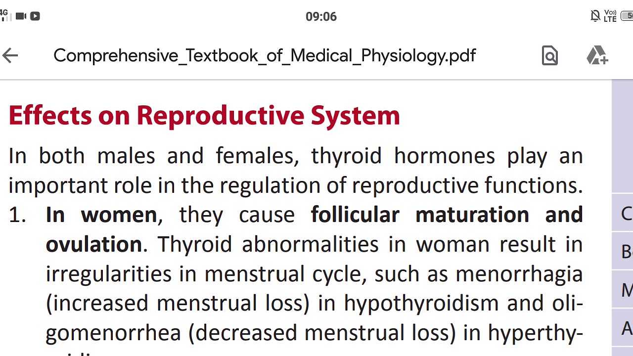 Physiology - Physiological Actions of Thyroid Hormones - Effects on ...
