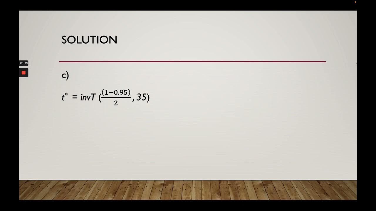 Lesson 8.3 t intervals - YouTube