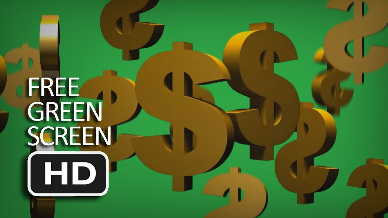 Free Green Screen - Dollar Sign Transition - YouTube