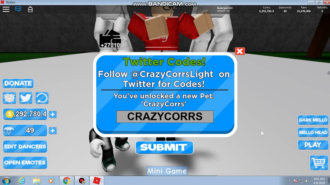 Code In Giant Dance Off Simulator 2019 - YouTube