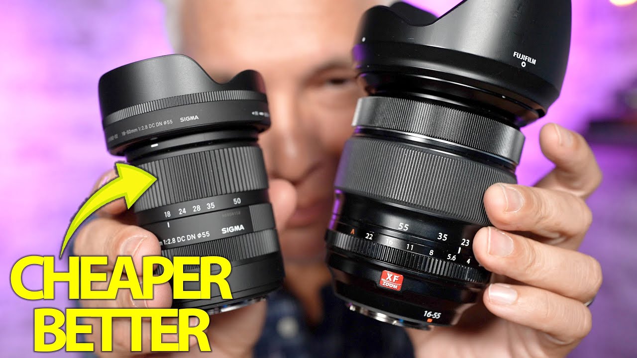 Sigma 18 50 F 2 8 For Fuji X mount Vs Fujifilm 16 55 F 2 8 YouTube