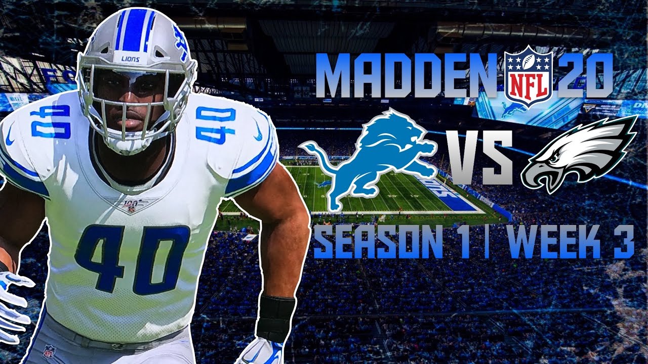 Madden 20 Detroit Lions Franchise Ep 7 HIT THE BOOM! S1 W3 - YouTube