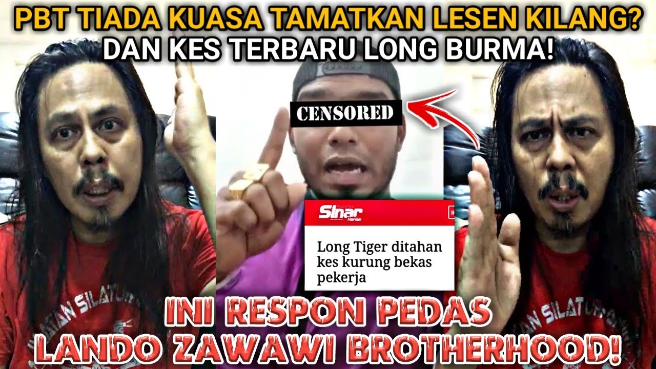 RESPON PEDAS LANDO ZAWAWI ISU JEN4YAH LONG BURM4 DI MALAYSIA DAN ISU ...