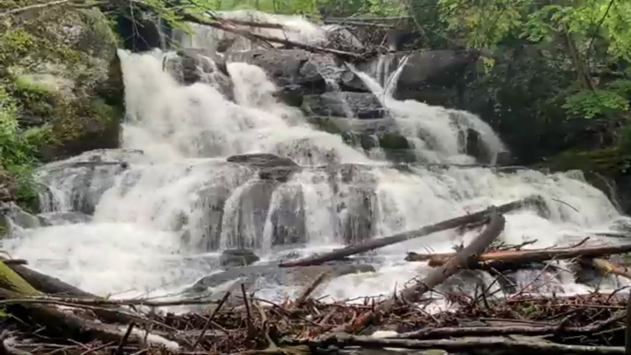 Indian Ladder Falls on Hornbecks Creek - Pocono Waterfall - YouTube