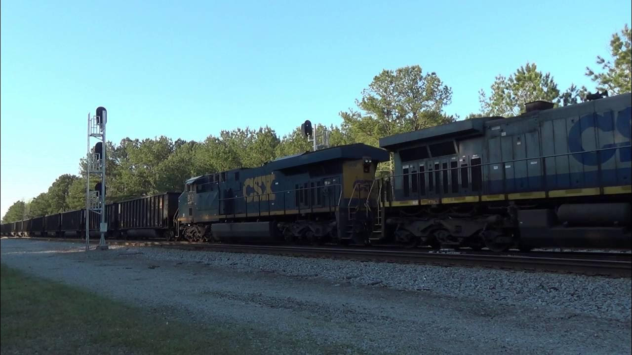 CSX 3225 (GE ES44AH) leads CSXT T343 - 08 - YouTube