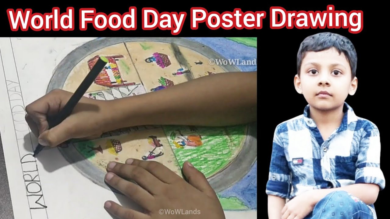 World Food Day Drawing | Food Heroes Poster Making Competition - YouTube