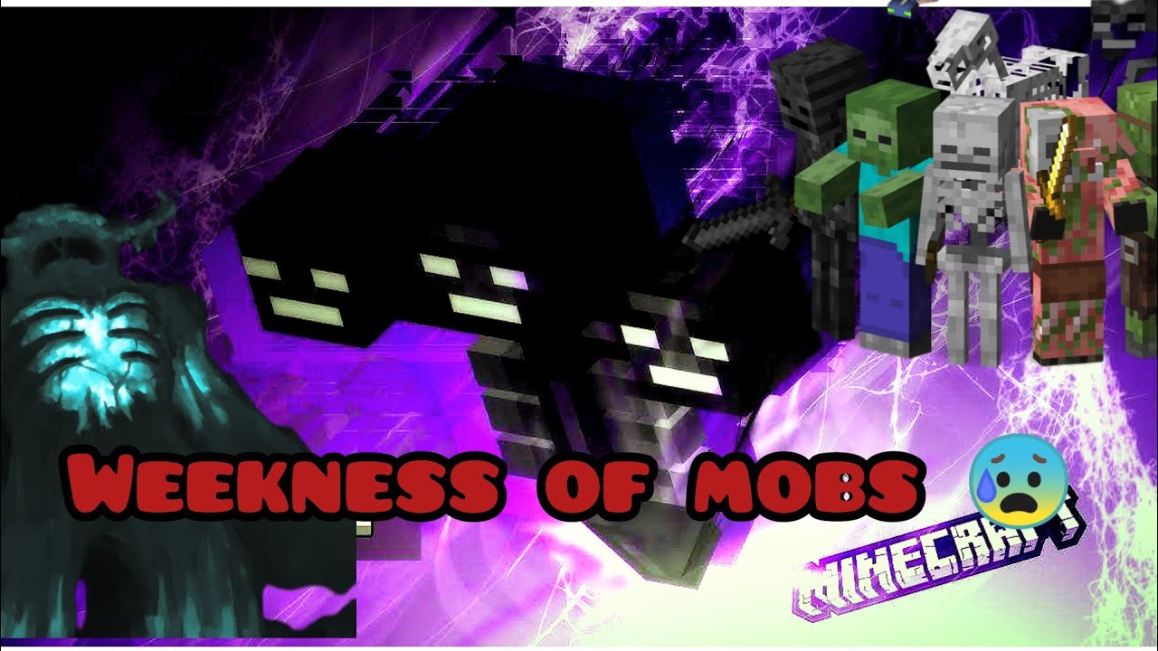 weekness of mobs in Minecraft #minecraft - YouTube