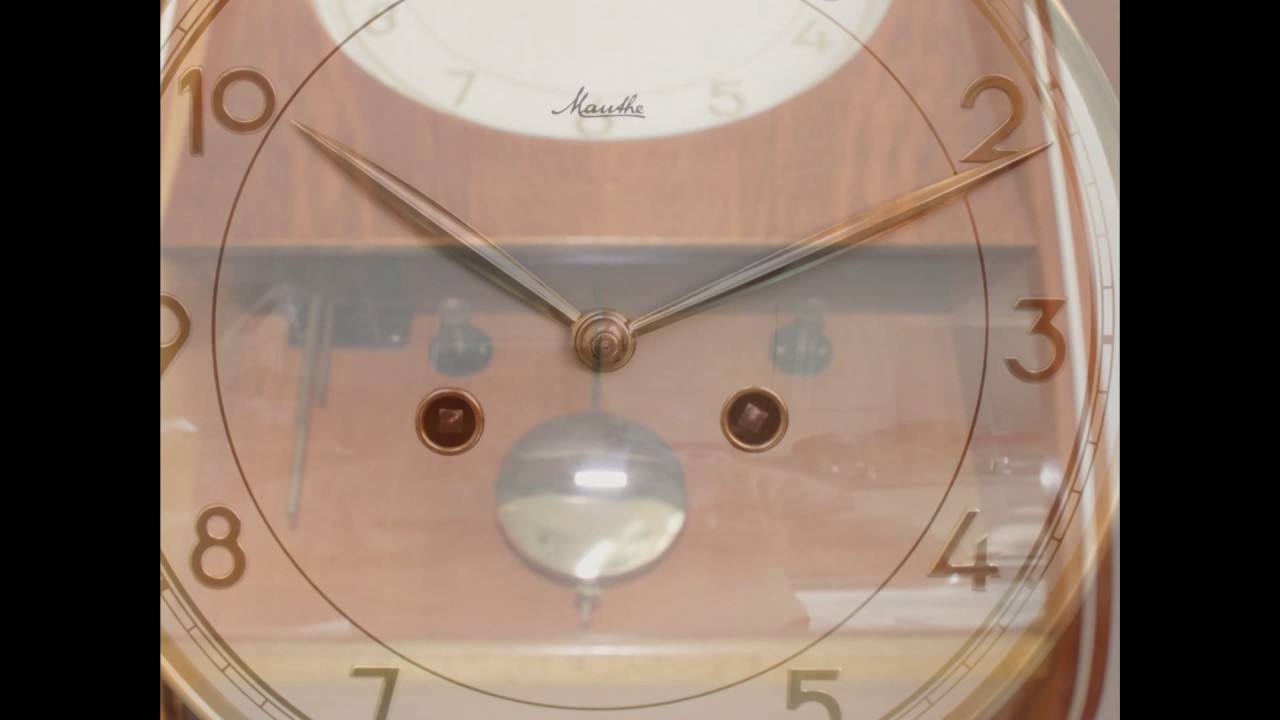 PHOTOSHOOT MAUTHE Wall TOP!! Clock RARE MODEL! Mid Century HIGH GLOSS ...