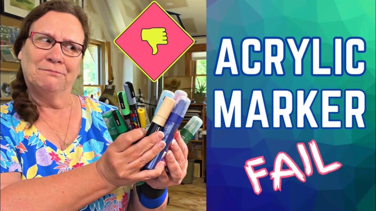 Which Brand Had This Epic Acrylic Markers Fail? Art Supplies - YouTube