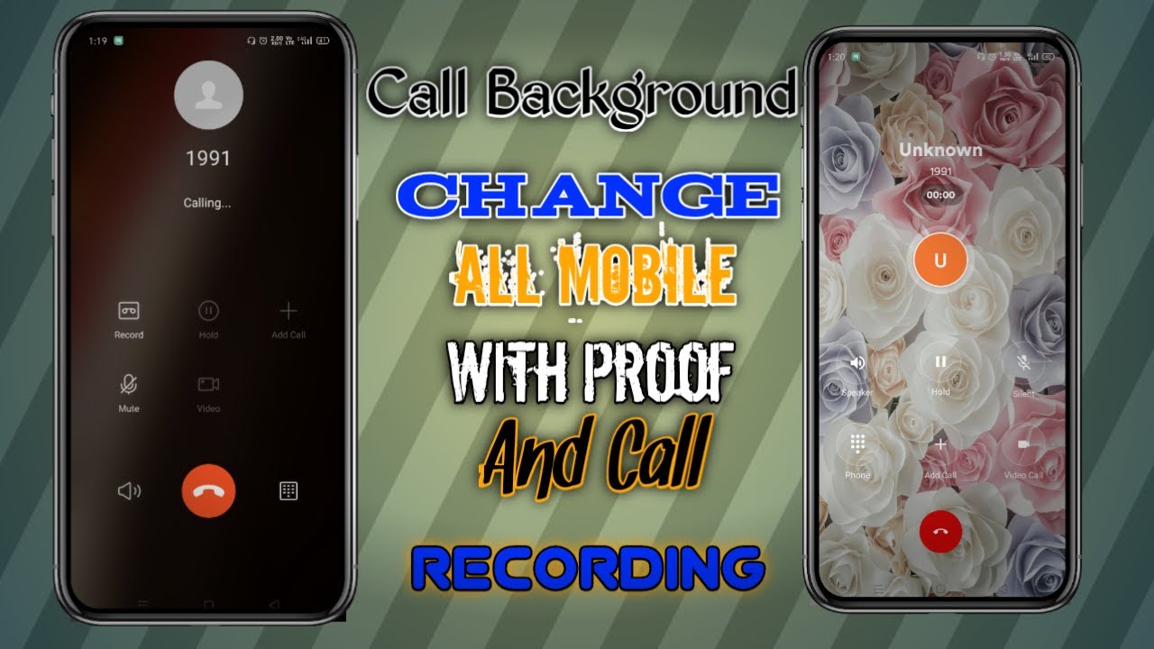 How to change caller background in realme |call background change in ...