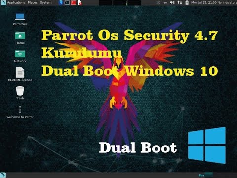 Windows 10 Yanına Parrot Os Sec 4.7 Kurmak / İnstall Parrot Os Dual ...